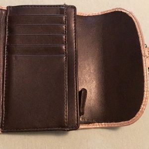 Coach | Bags | Gold Coach Wallet W Silver Buckle | Poshmark